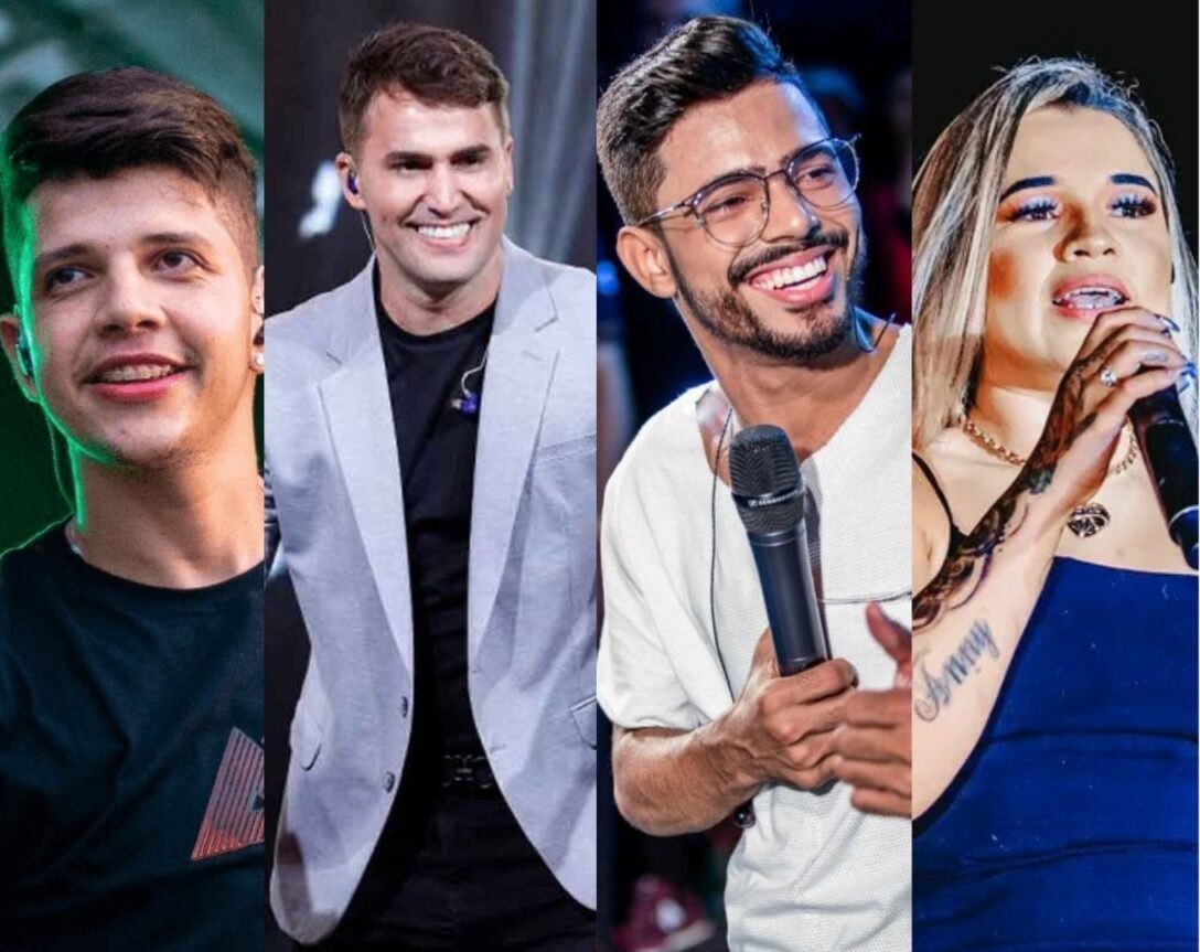 Arraiá do povo: Nadson, Tayrone, Luanzinho e Liene se apresentam na ...